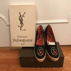 Yves Saint Laurent | Shoes | Ysl Espadrille Wedge Nwb | Poshmark